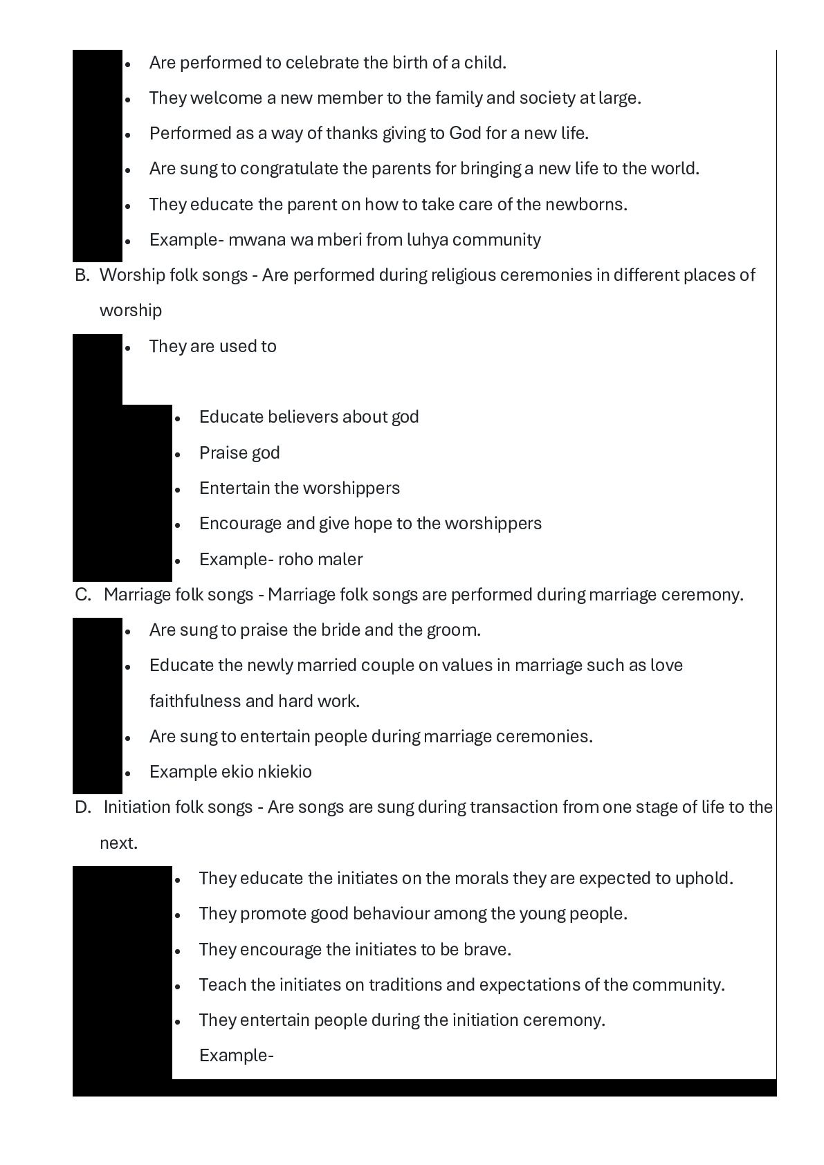 Grade 7 Creative Arts and Sports Project 2024 Teacher step by step Guide