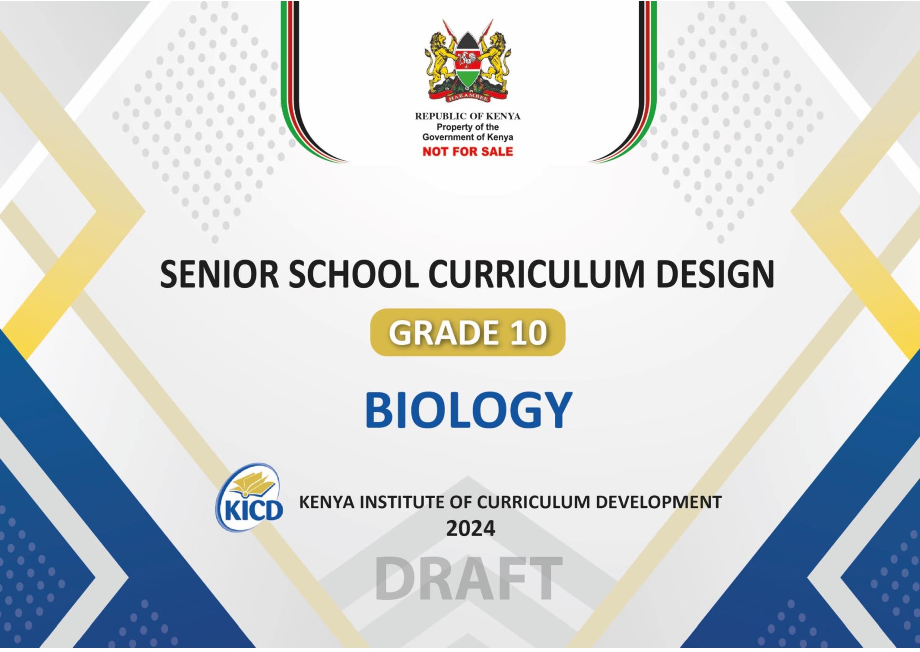 Grade 10 Biology Curriculum Design