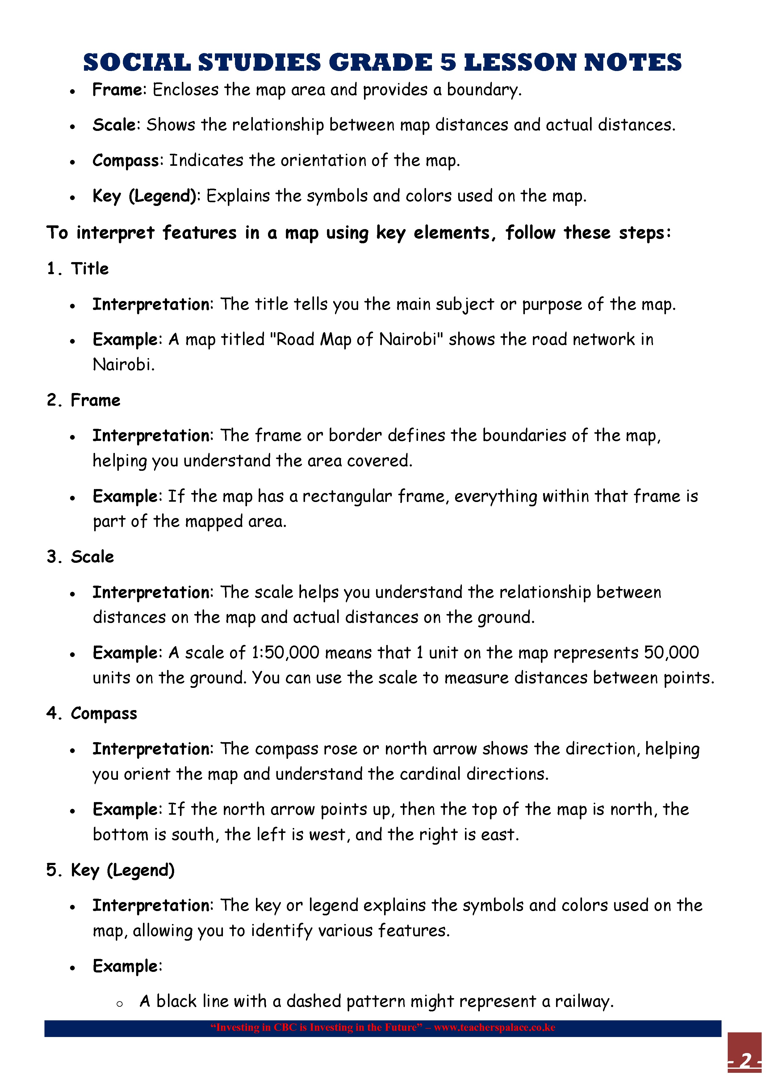 SOCIAL STUDIES GRADE 5 LESSON NOTES WHOLE YEAR
